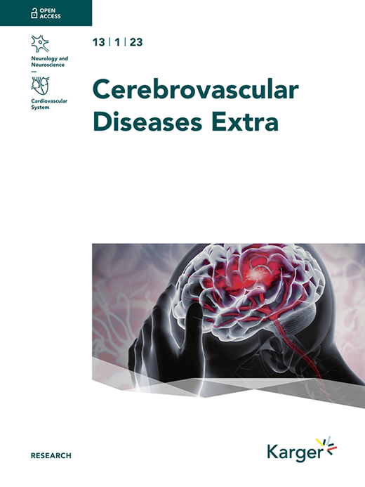 Volume 13 Issue 1 | Cerebrovascular Diseases Extra | Karger Publishers