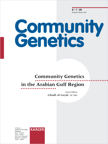 Genetic Diversity among the Arabs | Community Genetics | Karger Publishers