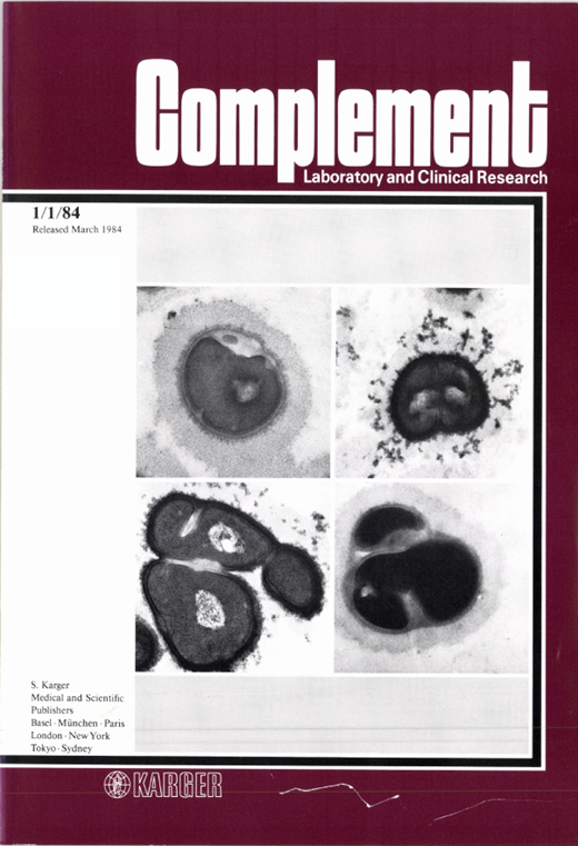 Complement | Complement | Karger Publishers