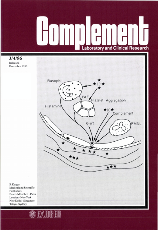 European Meeting on Complement in Human Disease | Complement | Karger ...
