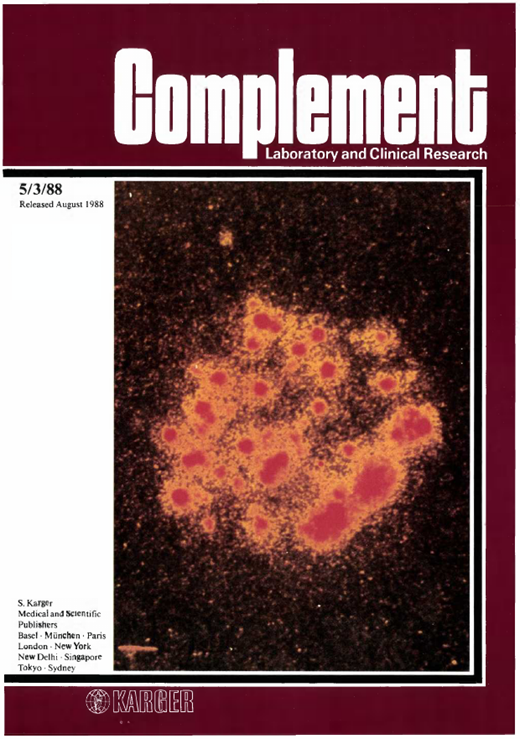 Editorial Note | Complement | Karger Publishers