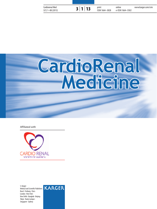 Cardiorenal Syndrome Type 4: A Review | Cardiorenal Medicine | Karger ...