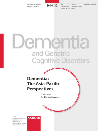 Contents Vol. 30, 2010 | Dementia and Geriatric Cognitive Disorders ...