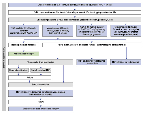 Treatment Algorithm for Mild and Moderate-to-Severe Ulcerative Colitis ...