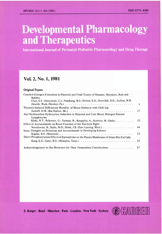 Some Thoughts on Potassium and Acetazolamide in Developing Kidneys ...