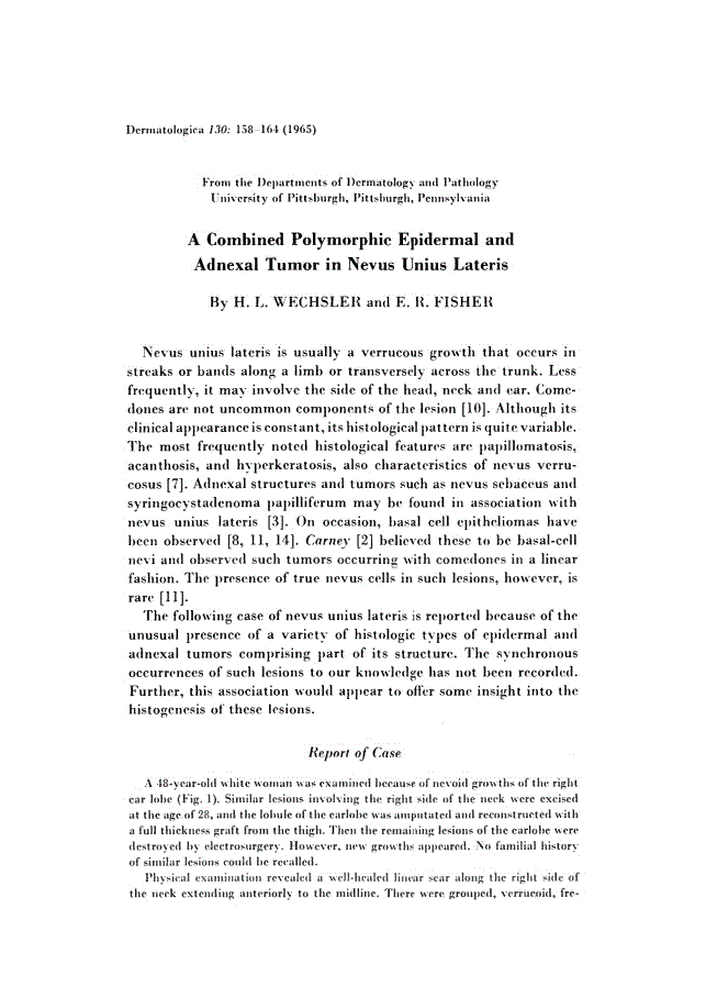 A Combined Polymorphic Epidermal and Adnexal Tumor in Nevus Unius ...