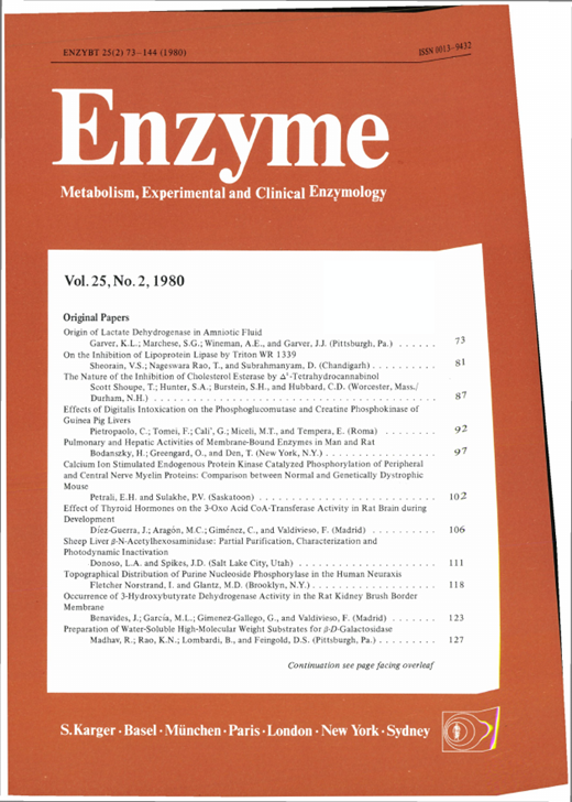 Defects in Enzyme Regulation versus Defects in Enzyme Synthesis as ...