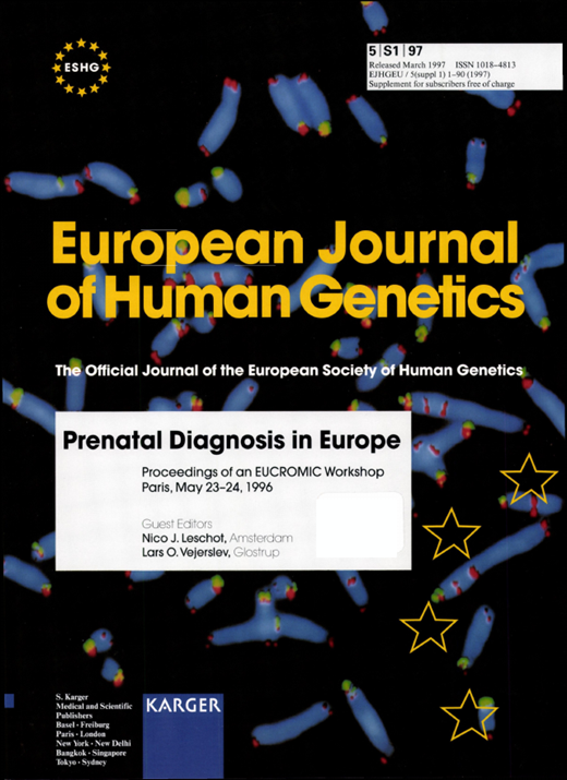 Prenatal Diagnosis in the Netherlands | European Journal of Human ...