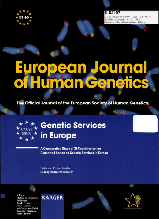 Genetic Services in the Czech Republic | European Journal of Human ...