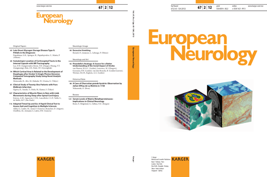 Excessive Vomiting | European Neurology | Karger Publishers