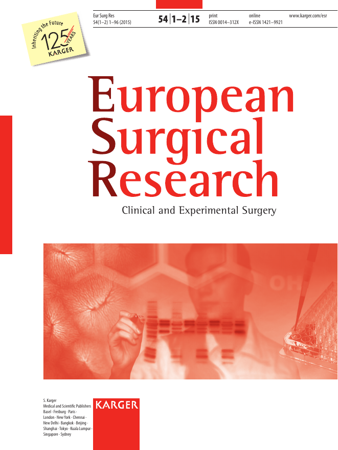 Volume 54 Issue 1-2 | European Surgical Research | Karger Publishers