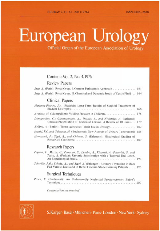 Letters to the Editor | European Urology | Karger Publishers
