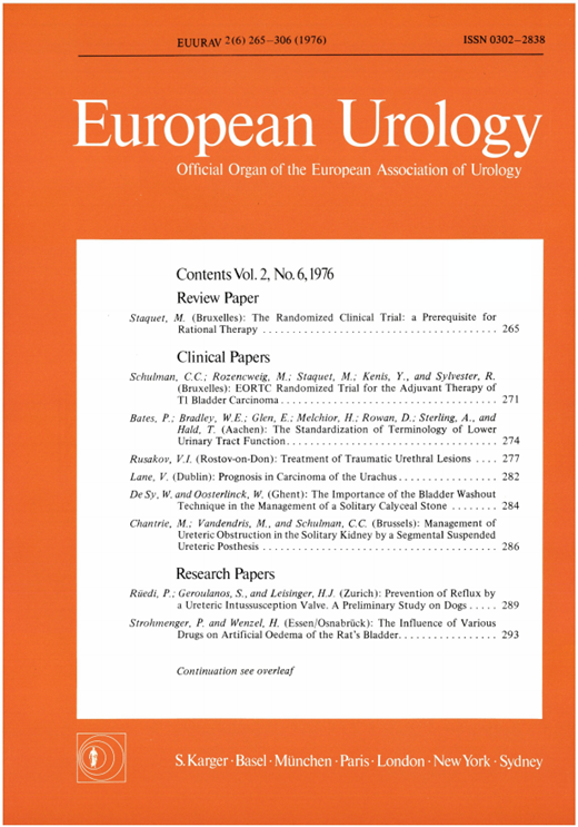 Treatment of Traumatic Urethral Lesions | European Urology | Karger ...