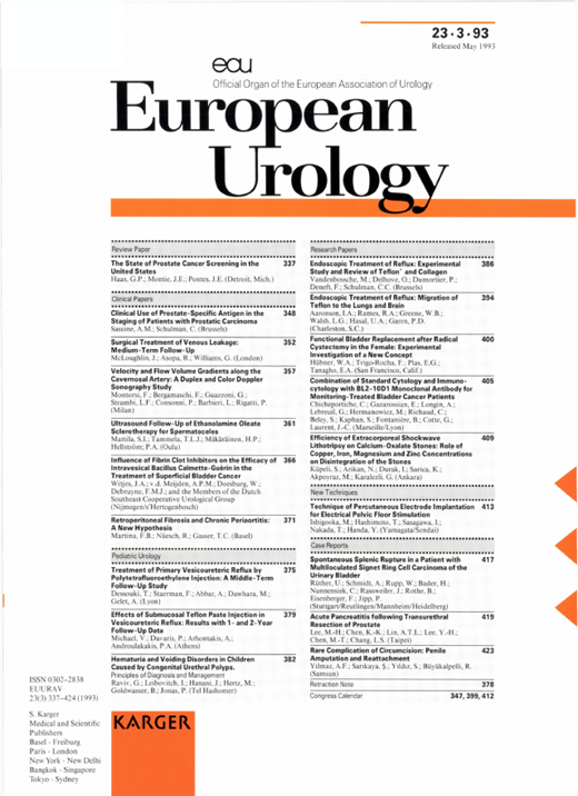 Hematuria and Voiding Disorders in Children Caused by Congenital ...