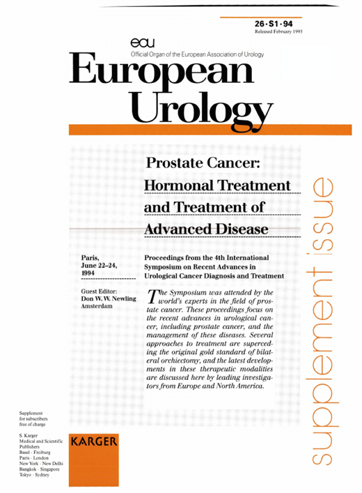 Volume 26 Issue Suppl. 1 | European Urology | Karger Publishers
