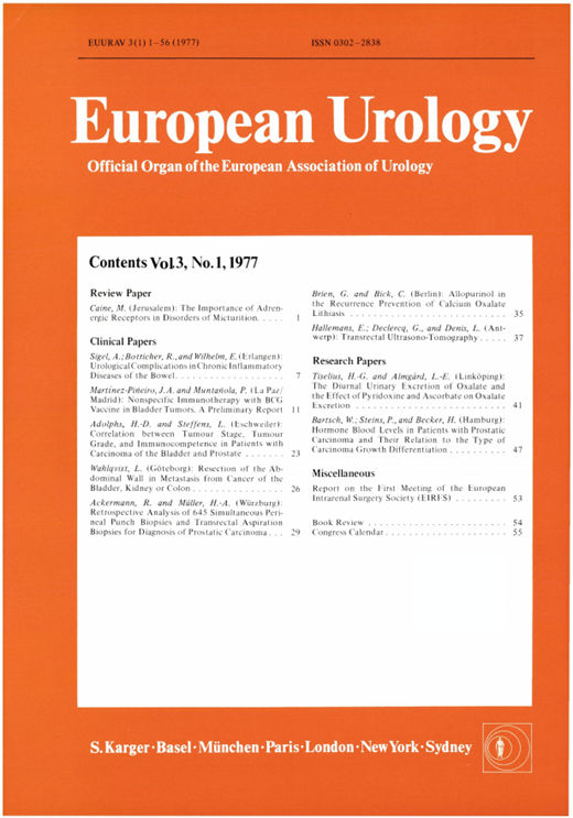 Urological Complications in Chronic Inflammatory Diseases of the Bowel ...