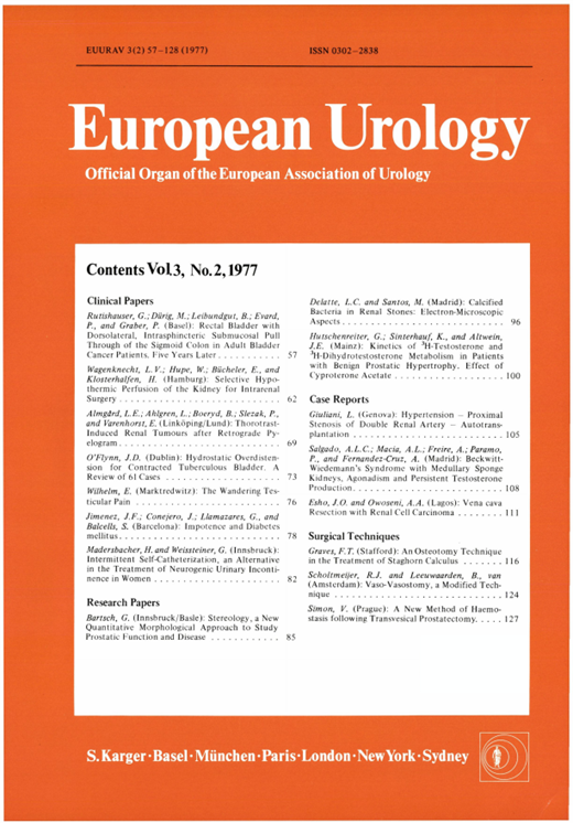Hydrostatic Overdistension for Contracted Tuberculous Bladder ...