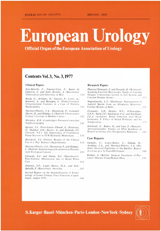 Inverted Papilloma of the Bladder | European Urology | Karger Publishers