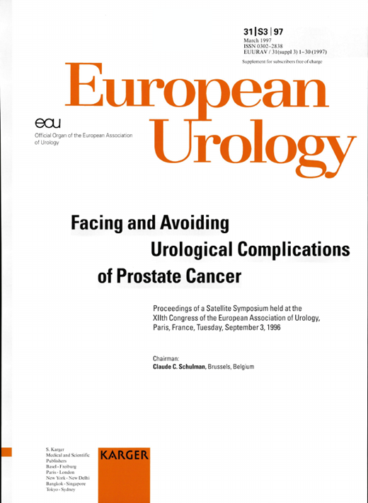 Avoiding Complications of Radical Retropubic Prostatectomy | European ...