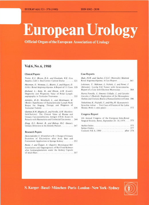 4th Annual Congress of the European Intra-Renal Surgical Society, Berne ...