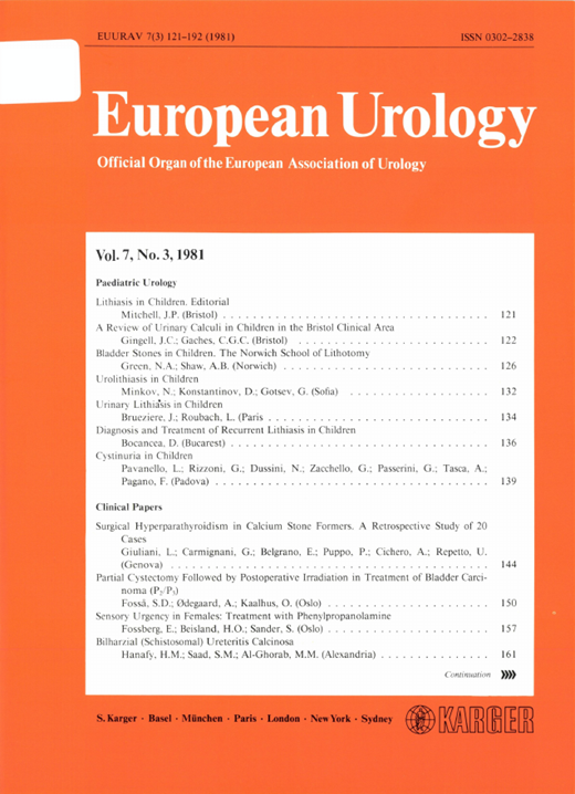 Optical Internal Urethrotomy for Strictures of the Male Urethra ...
