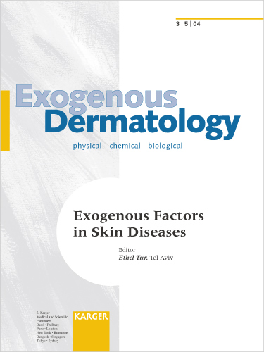 Exogenous Factors in Atopic Dermatitis | Exogenous Dermatology | Karger ...