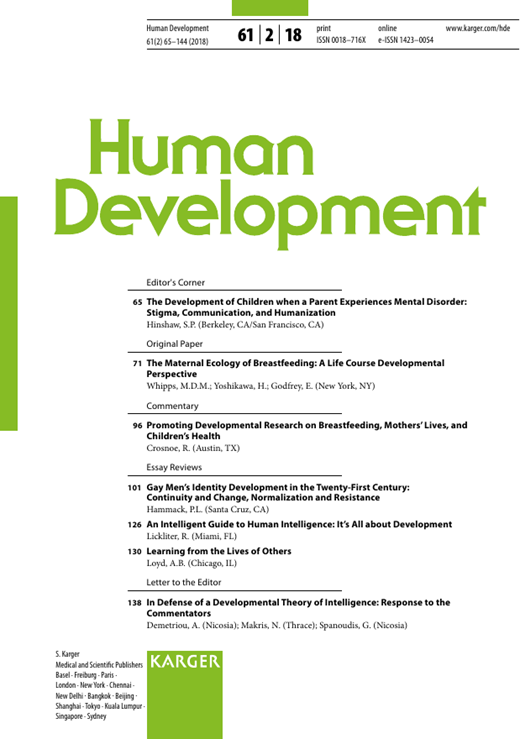 The Development of Children when a Parent Experiences Mental Disorder ...