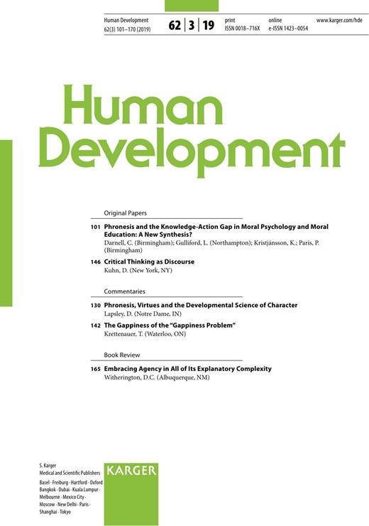 The Gappiness of the “Gappiness Problem” | Human Development | Karger ...