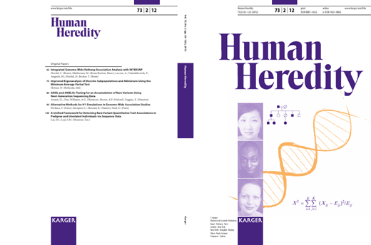 Volume 73 Issue 2 | Human Heredity | Karger Publishers