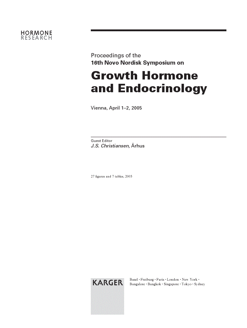 Title Page / Table of Contents | Hormone Research in Paediatrics ...