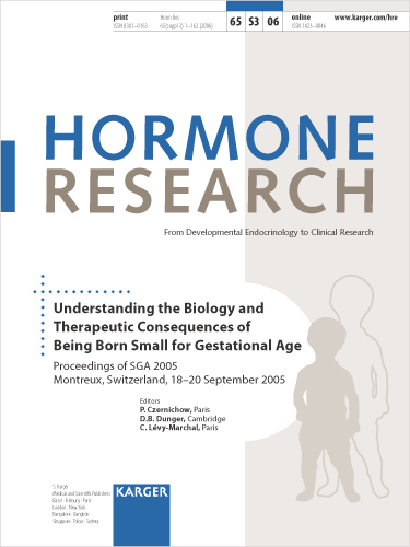 Growth and the Premature Baby | Hormone Research in Paediatrics ...