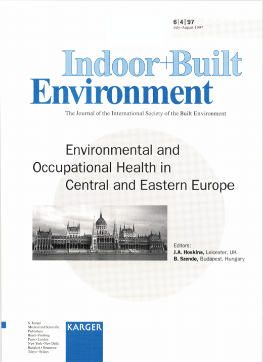 Volume 6 Issue 4 | Indoor and Built Environment | Karger Publishers