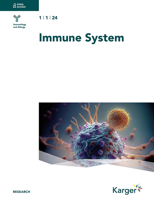 Volume 1 Issue 1 | Immune System | Karger Publishers
