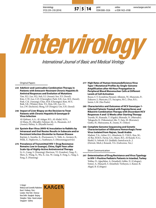 Epstein-Barr Virus (HHV-4) Inoculation to Rabbits by Intranasal and ...