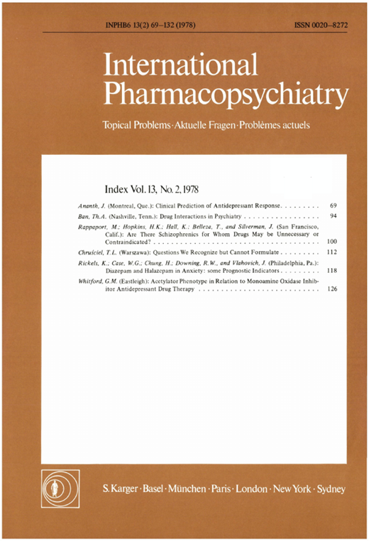 Diazepam and Halazepam in Anxiety:some Prognostic Indicators ...