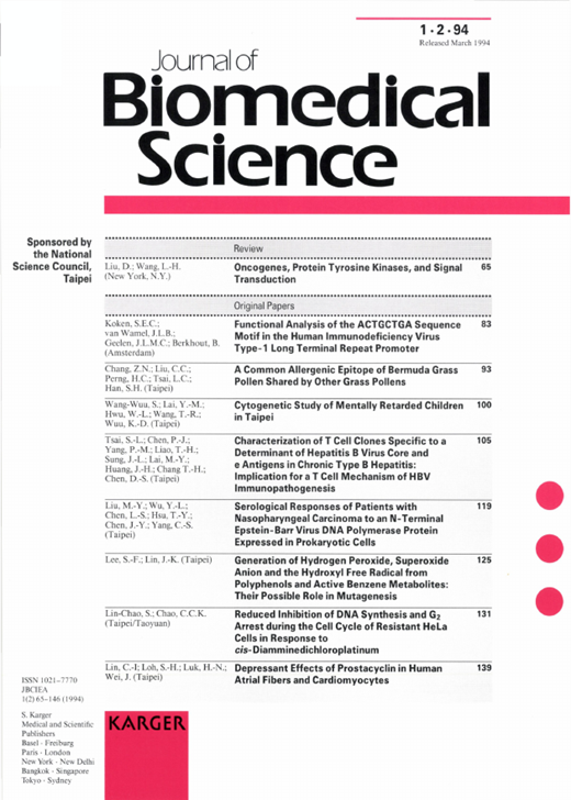 Cytogenetic Study of Mentally Retarded Children in Taipei | Journal of ...