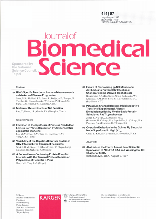 Molecular Determinants of Nef Function | Journal of Biomedical Science ...