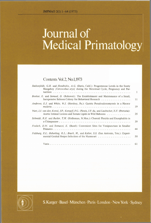 Choroid Plexitis and Encephalitis in a Chimpanzee1 | Journal of Medical ...