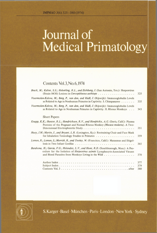Plasma Proteins of the Pregnant and Normal Rhesus Monkey(Macaca mulatta ...
