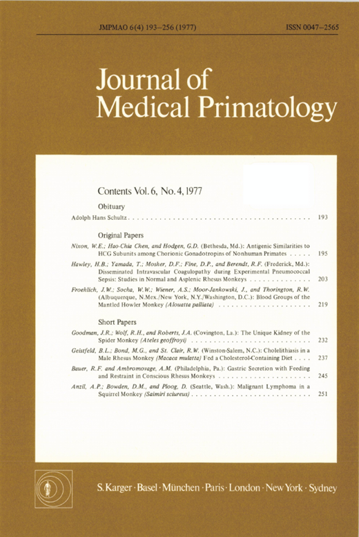 Blood Groups of the Mantled Howler Monkey(Alouatta palliata) | Journal ...