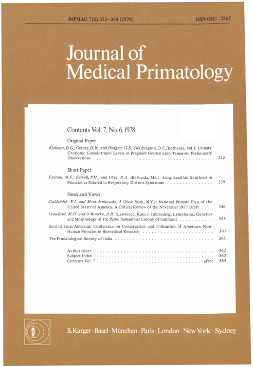 Inbreeding, Lymphoma, Genetics and Morphology of the Papio hamadryas ...