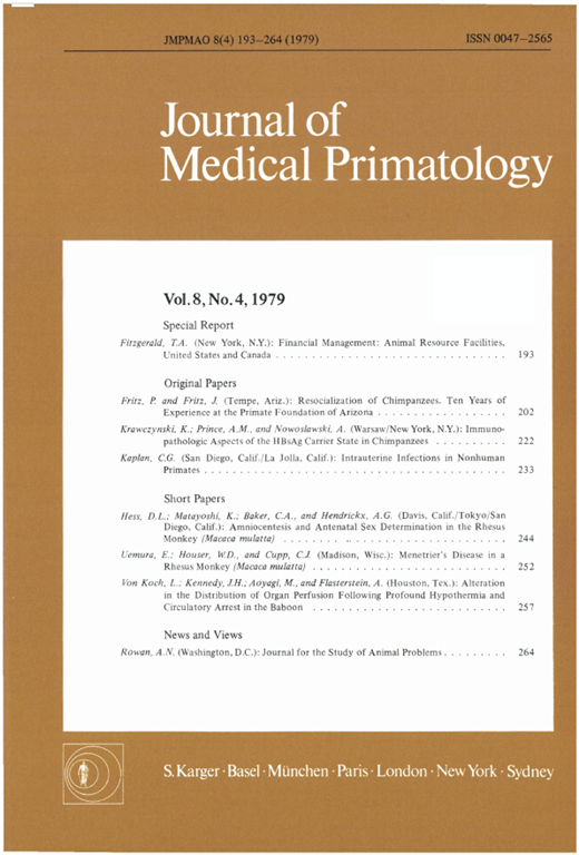 Immunopathologie Aspects of the HBsAg Carrier State in Chimpanzeesî ...