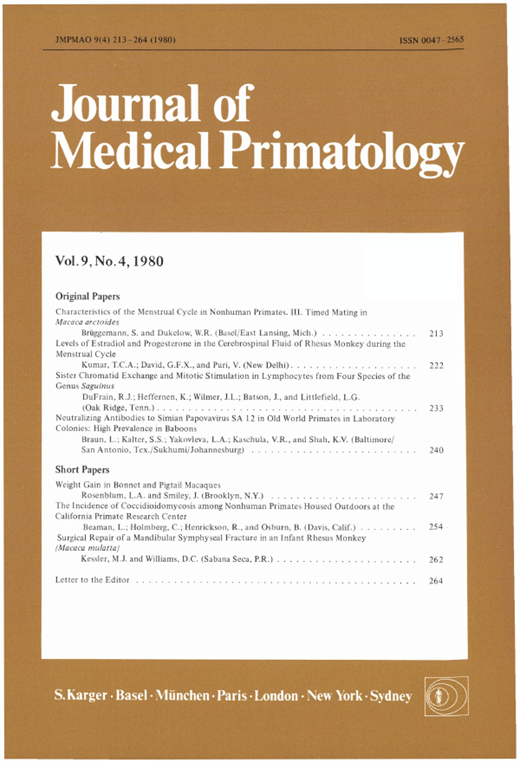 Characteristics of the Menstrual Cycle in Nonhuman Primates | Journal ...