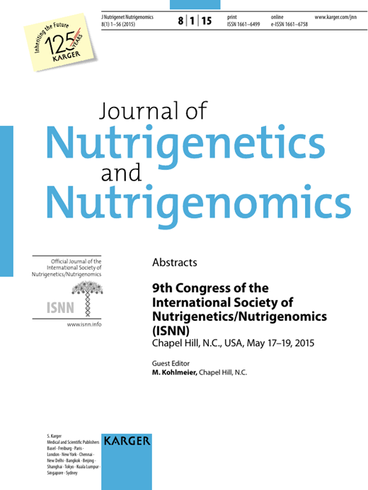 9th Congress of the International Society of Nutrigenetics ...