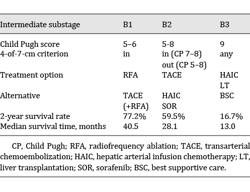 Patients with Barcelona Clinic Liver Cancer Stages B and C ...