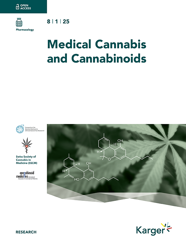 Volume 8 Issue 1 | Medical Cannabis and Cannabinoids | Karger Publishers