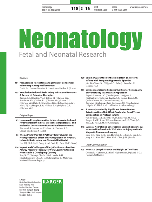 Neonatal Length Growth and Height at Two Years | Neonatology | Karger ...