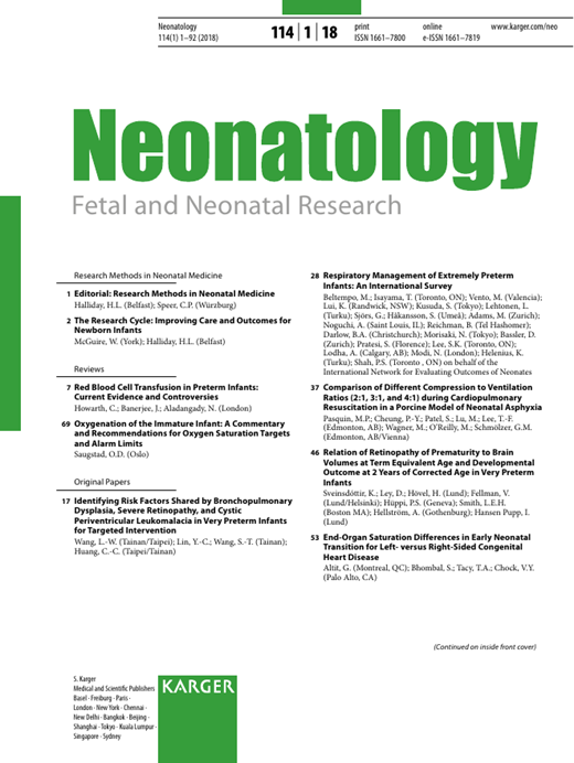 Volume 114 Issue 1 | Neonatology | Karger Publishers