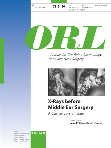 The Use of Radiology in Middle Ear and Temporal Bone Surgery | ORL | Karger Publishers