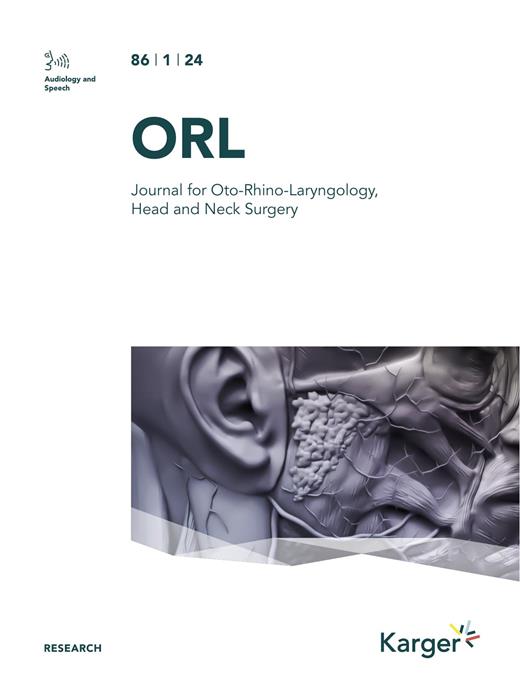 Volume 86 Issue 1 | ORL | Karger Publishers